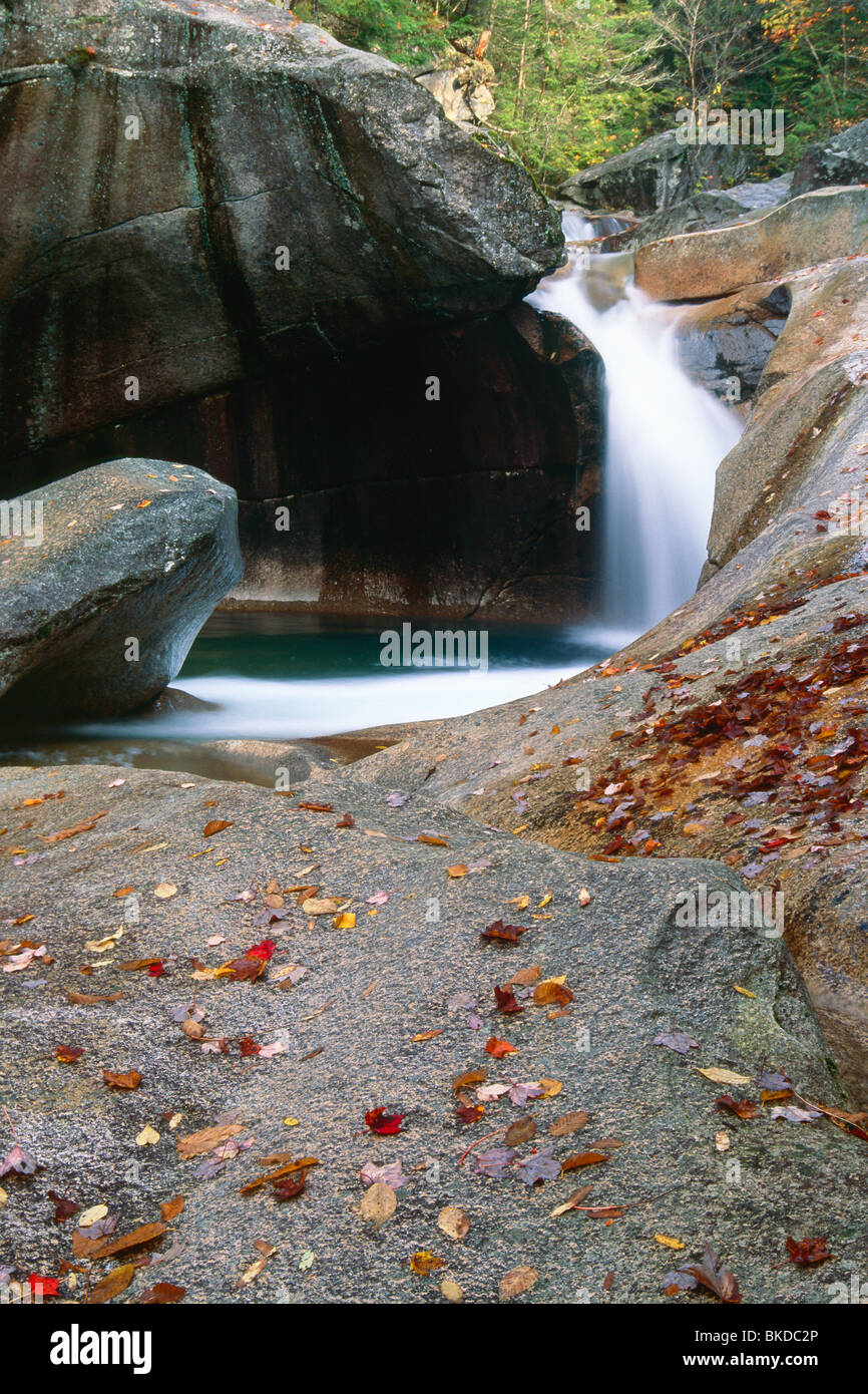 Cascades of the Basin, Franconia Notch State Park, White Mountains, New ...