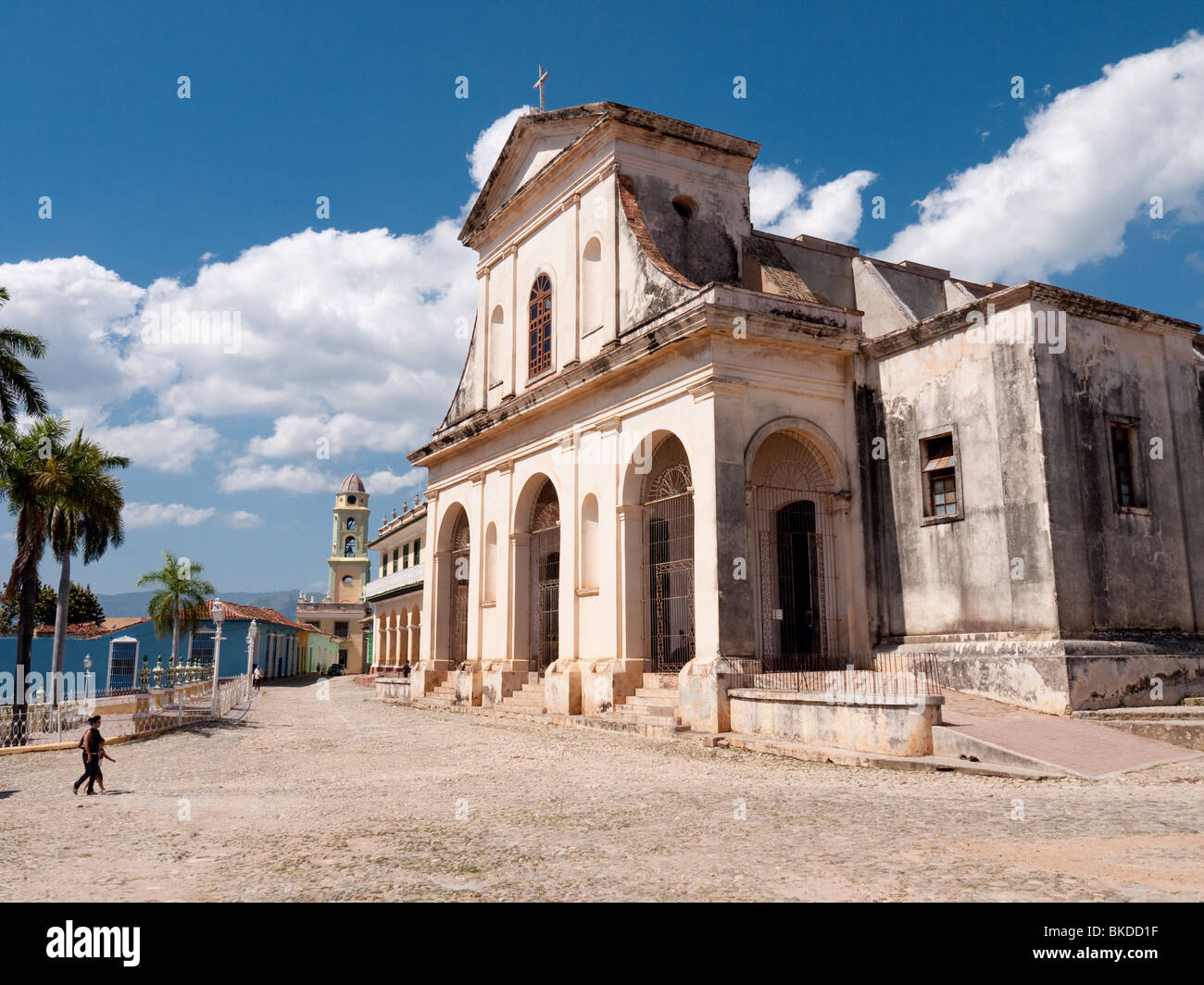 Cuban Colonial Architeture and Church in Colonial Center of Old Town ...