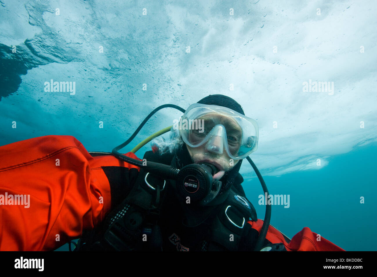 Norway, Svalbard, Spitsbergen Island, Self-portrait of photographer ...