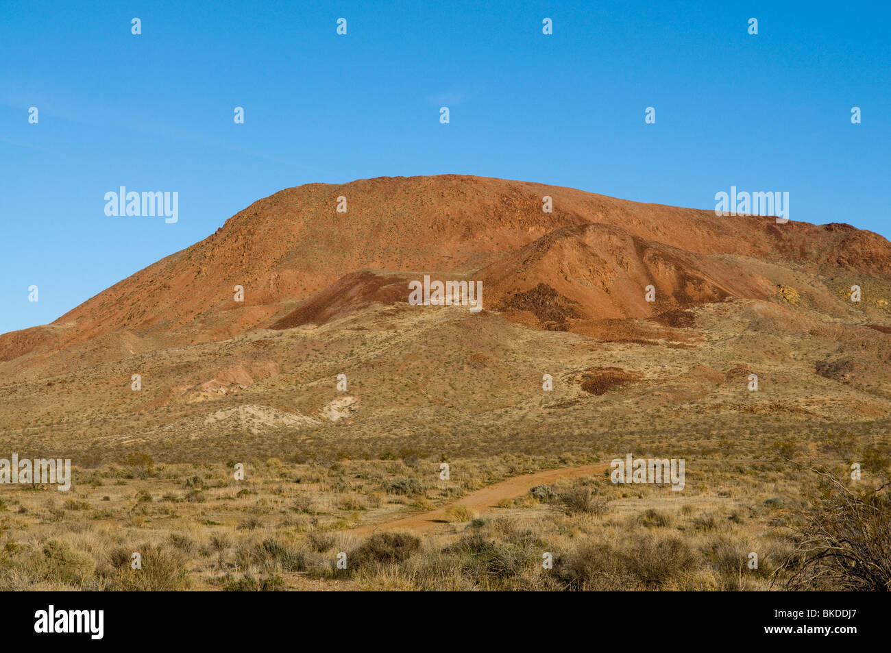 Red Mountain in California's Mojave Desert Stock Photo - Alamy