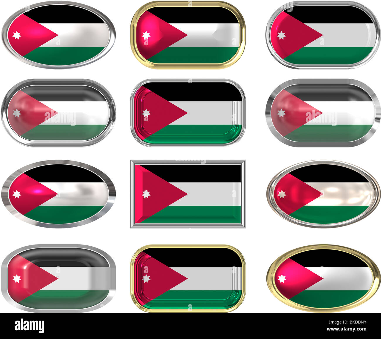 Jordan button flag hi-res stock photography and images - Alamy