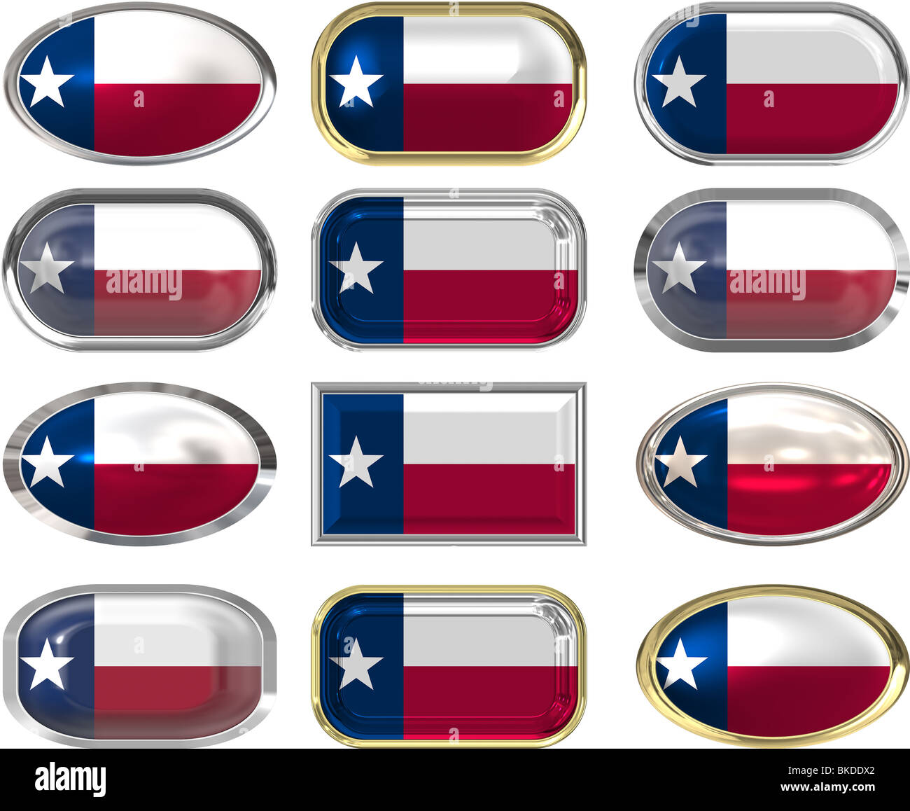 Texas state with its flag hi-res stock photography and images - Alamy