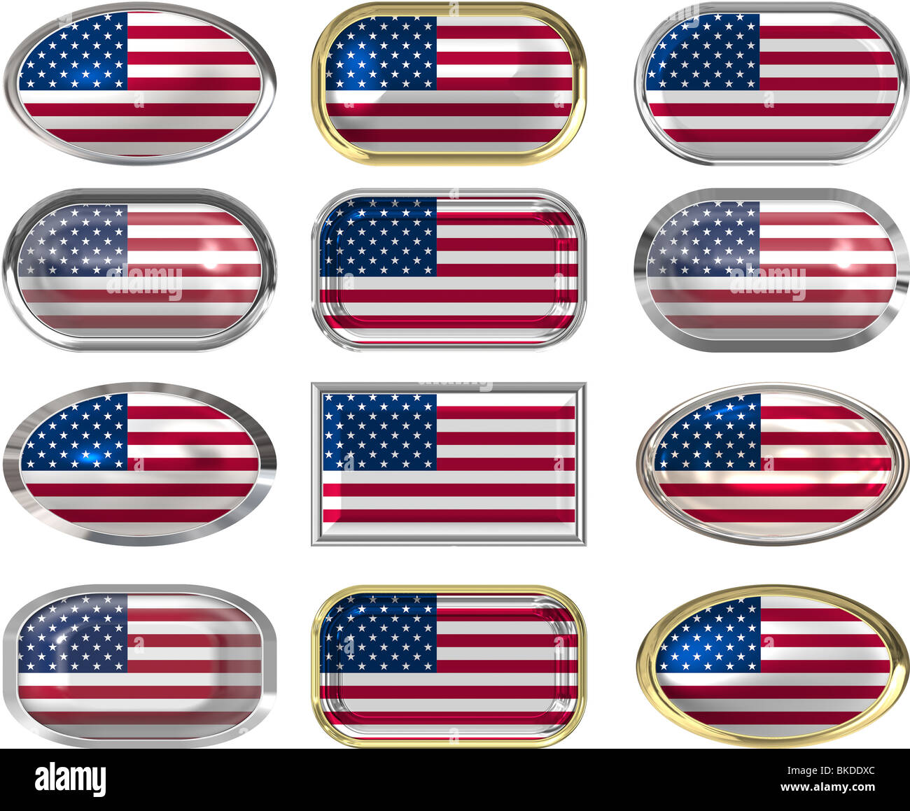 American flag button hi-res stock photography and images - Alamy