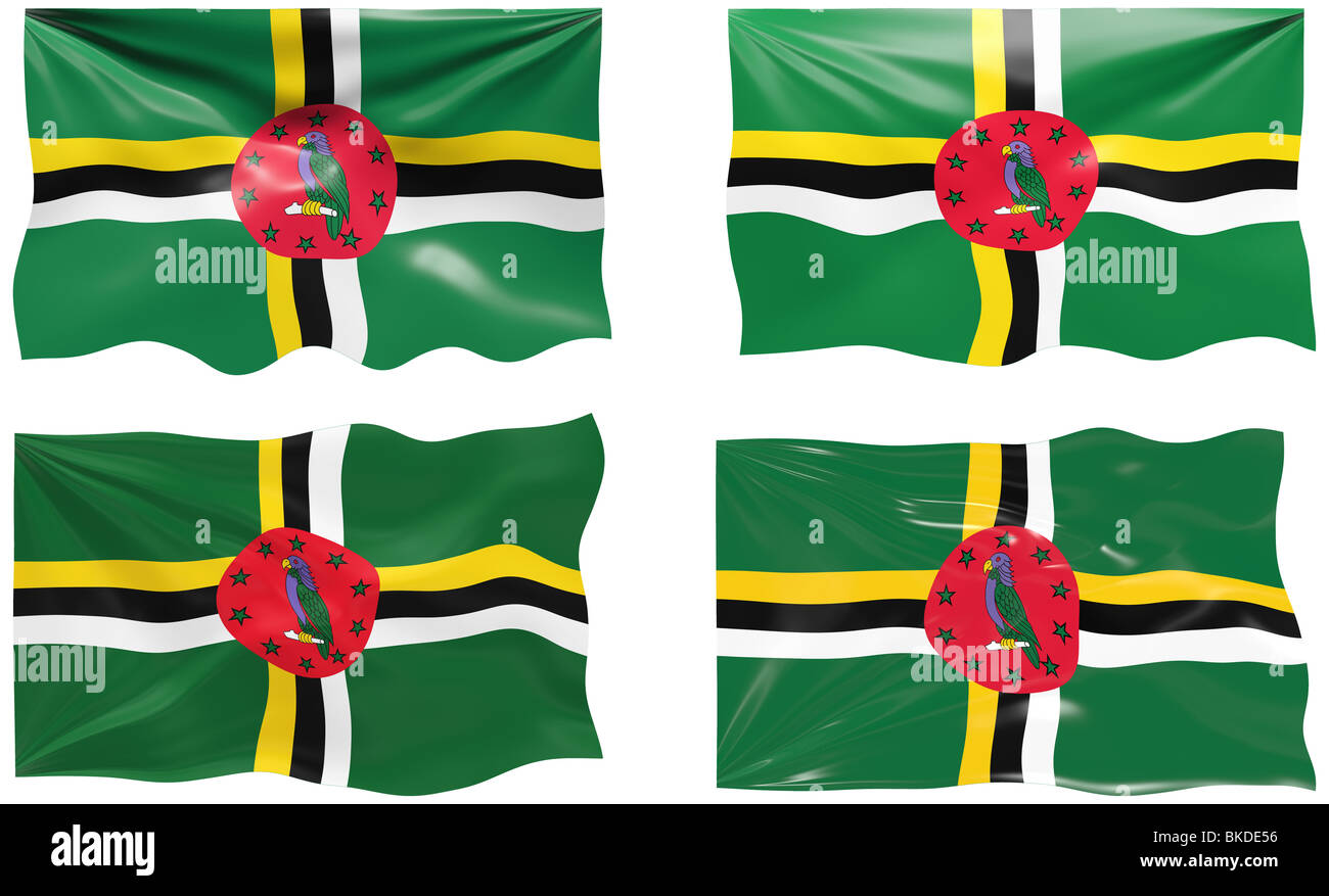 Great Image of the Flag of Dominica Stock Photo - Alamy