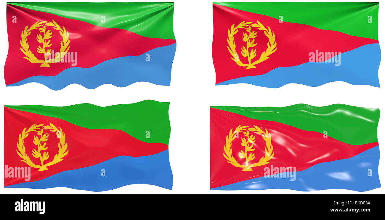 Great Image of the Flag of Entrea Stock Photo - Alamy