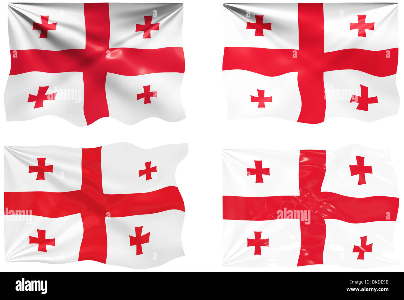 Great Image of the Flag of Georgia Stock Photo - Alamy