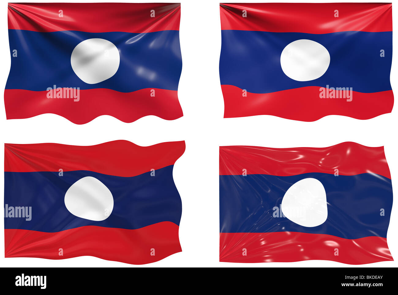 Great Image of the Flag of Laos Stock Photo - Alamy