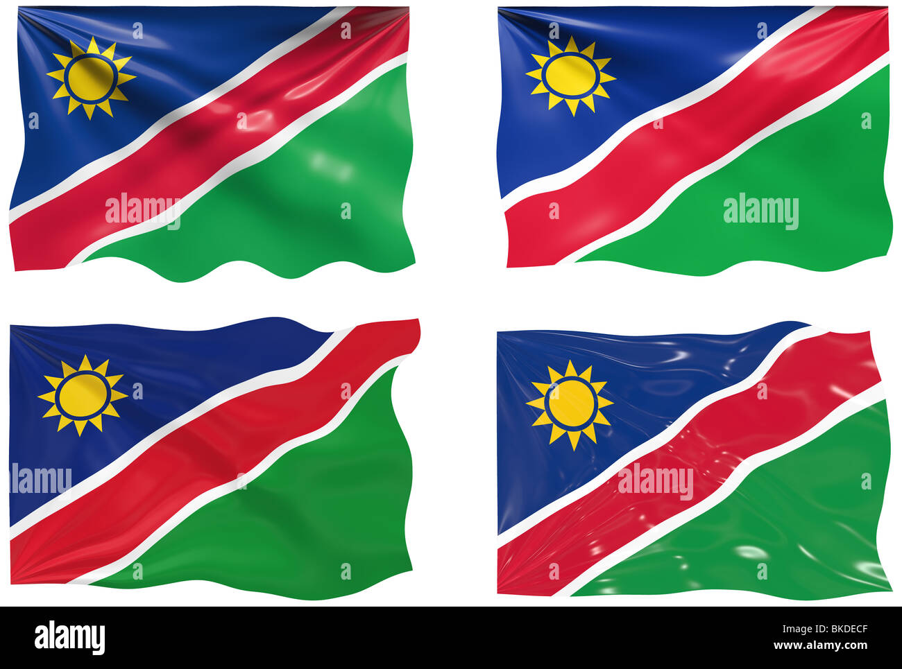 Great Image of the Flag of namibia Stock Photo - Alamy