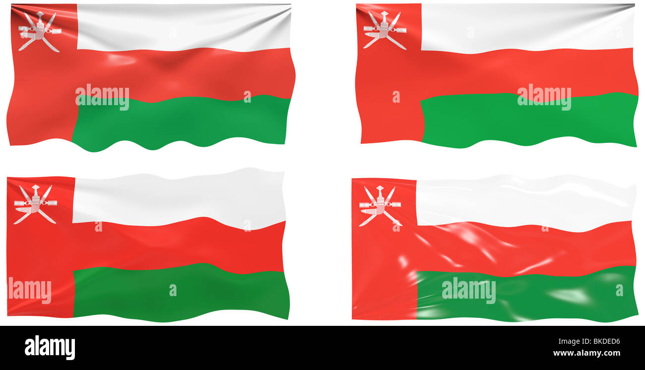 Great Image of the Flag of Oman Stock Photo - Alamy