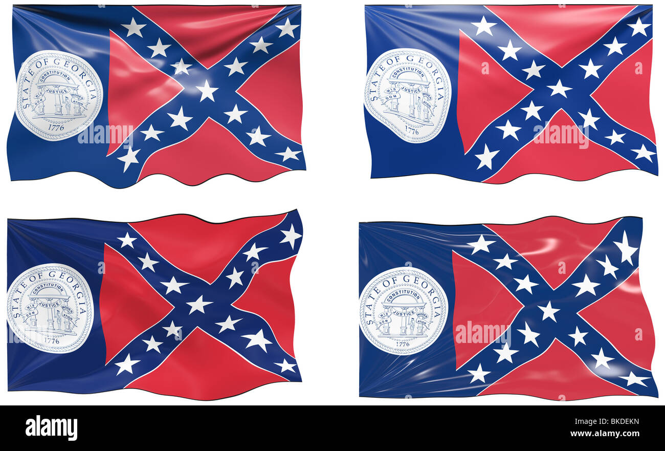 Great Image of the Flag of Georgia Stock Photo - Alamy