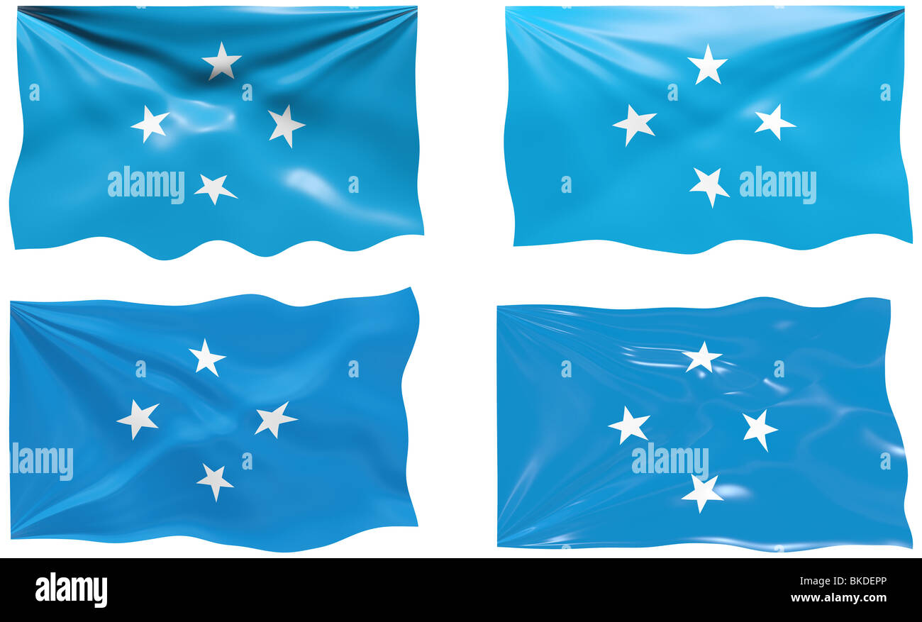 Great Image of the Flag of Micronesia Stock Photo - Alamy