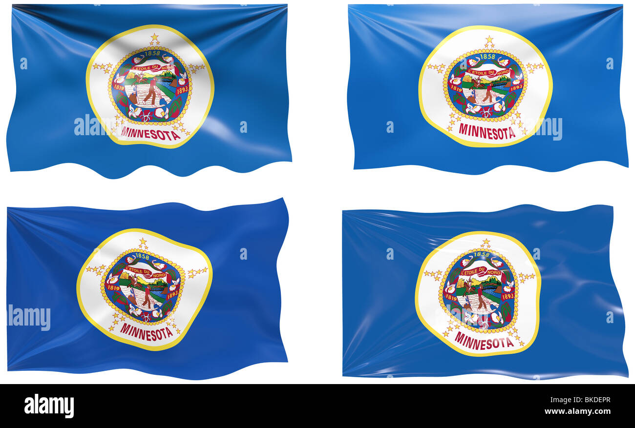 Great Image of the Flag of Minnesota Stock Photo - Alamy