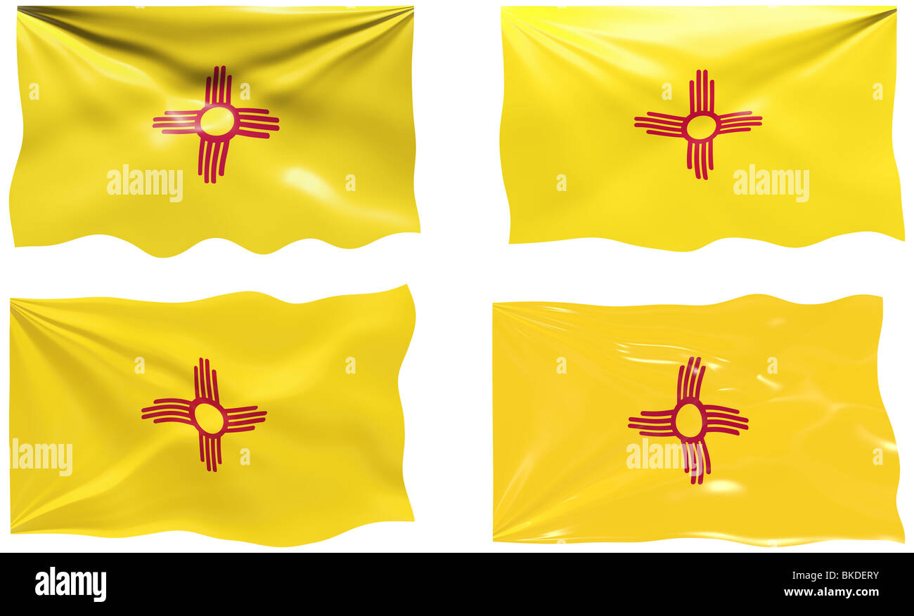 Great Image of the Flag of New Mexico Stock Photo - Alamy