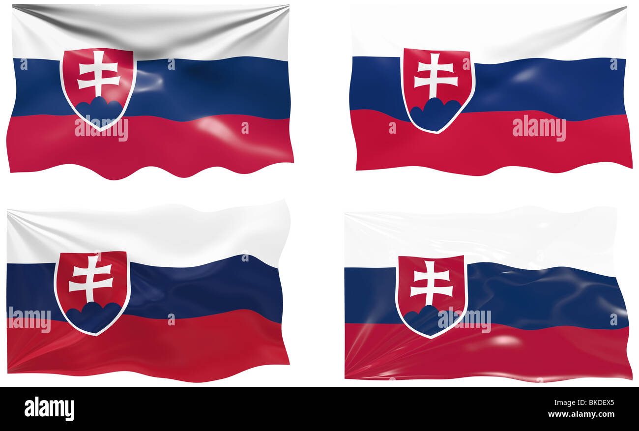 Great Image of the Flag of Slovakia Stock Photo - Alamy