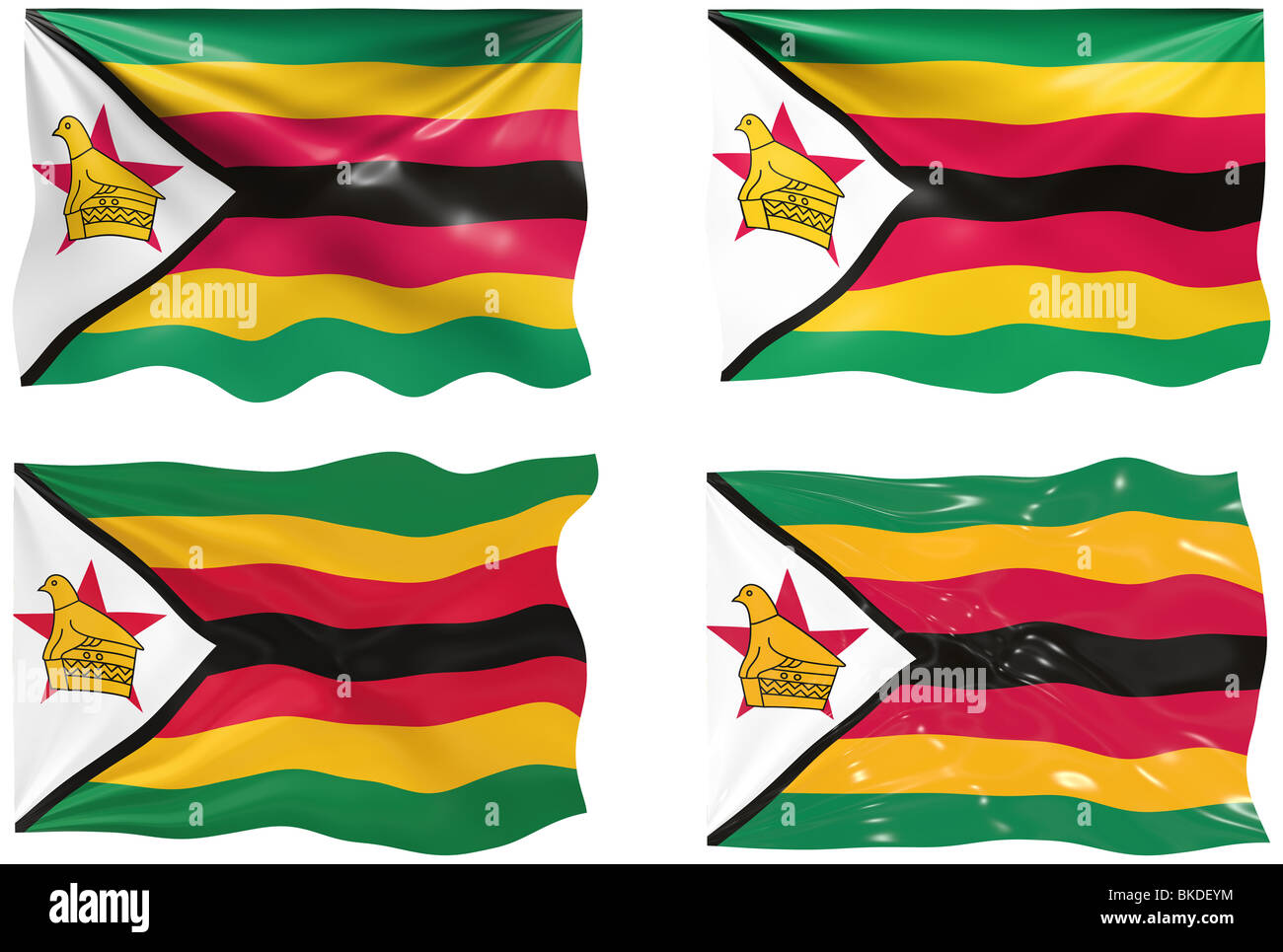 Great Image of the Flag of Zimbabwe Stock Photo - Alamy