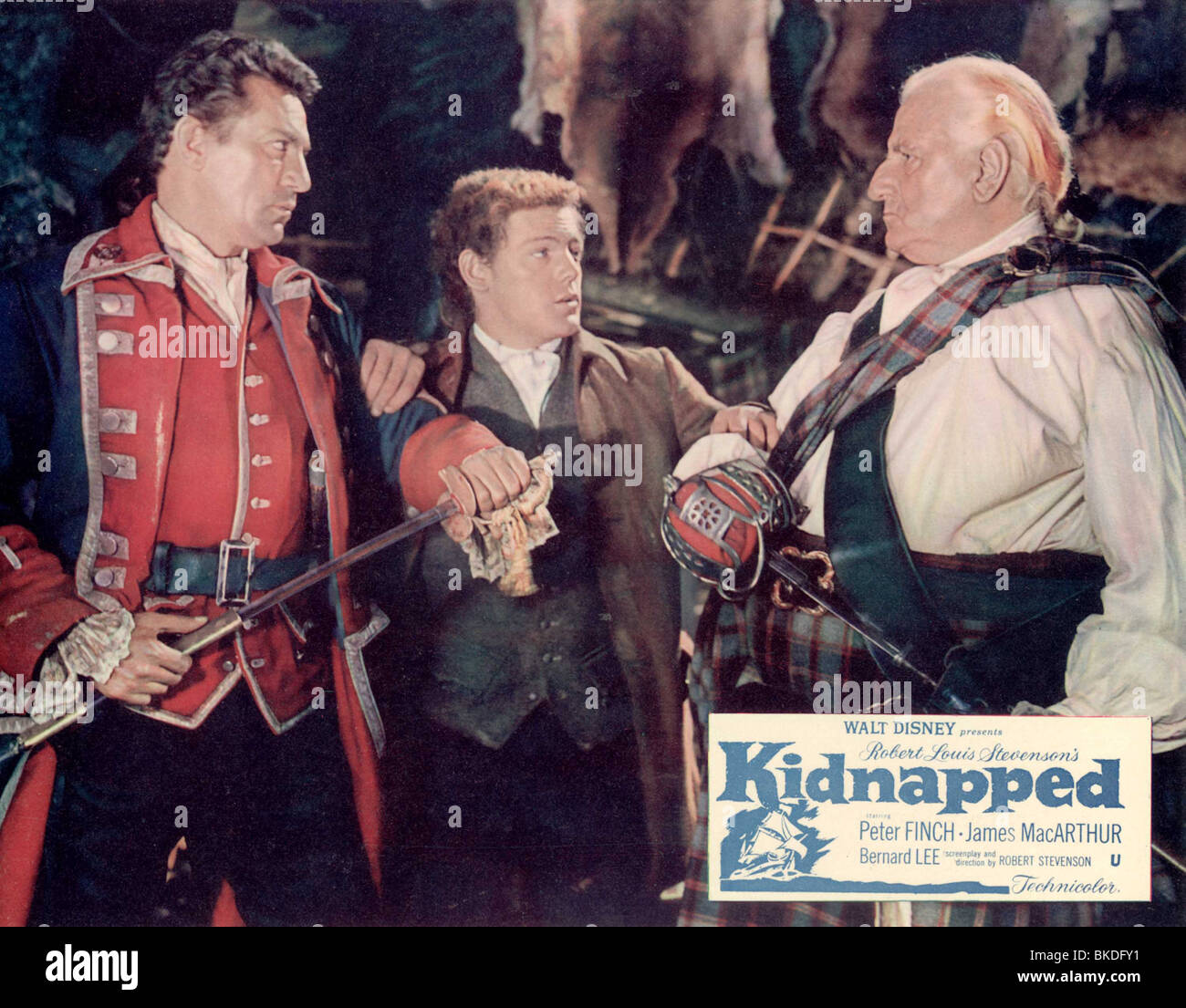 KIDNAPPED (1959) PETER FINCH, JAMES MACARTHUR CREDIT DISNEY KDNP 017FOH ...
