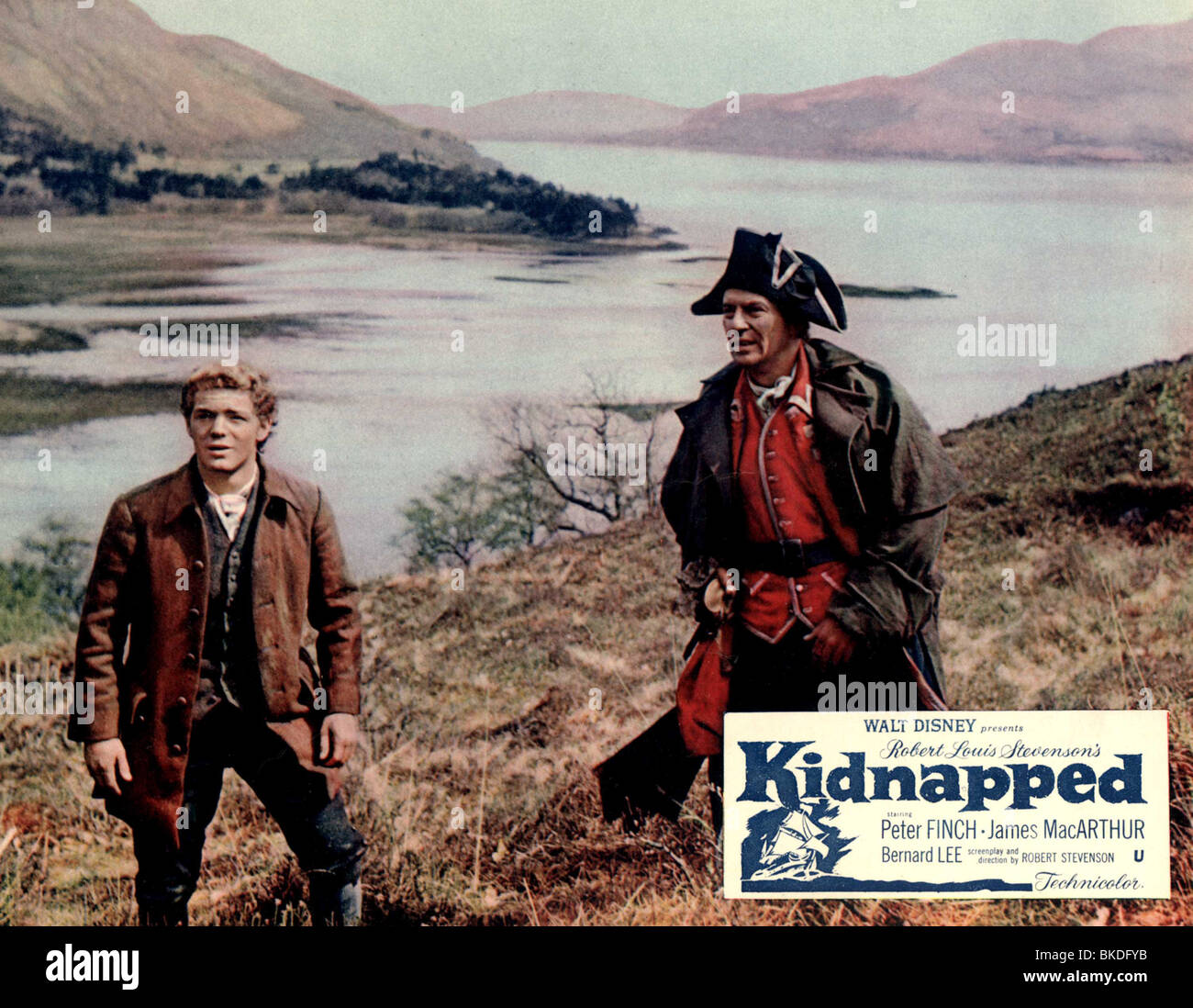 KIDNAPPED (1959) JAMES MACARTHUR, PETER FINCH CREDIT DISNEY KDNP 024FOH ...
