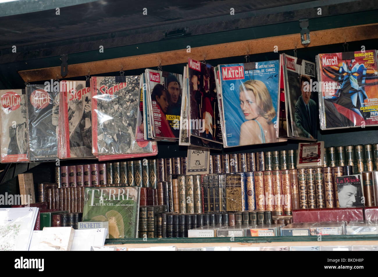 Old Magazines, Detail, Display, Books on Sale Outside Sidewalk Market ...