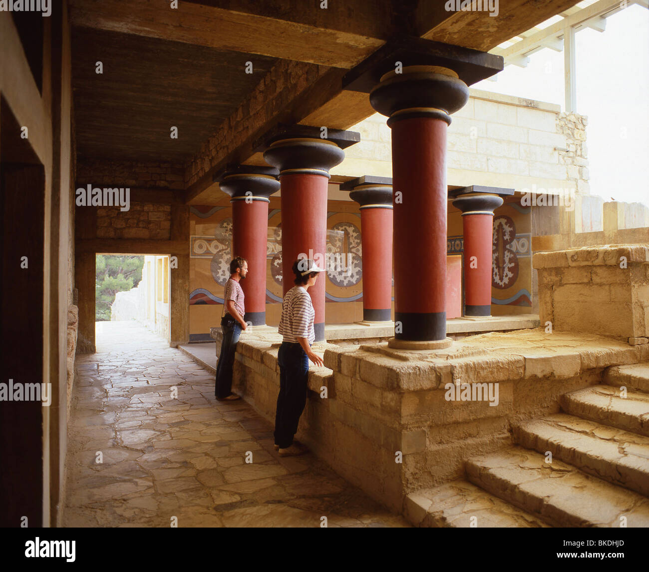 Knossos fresco procession hi-res stock photography and images - Alamy