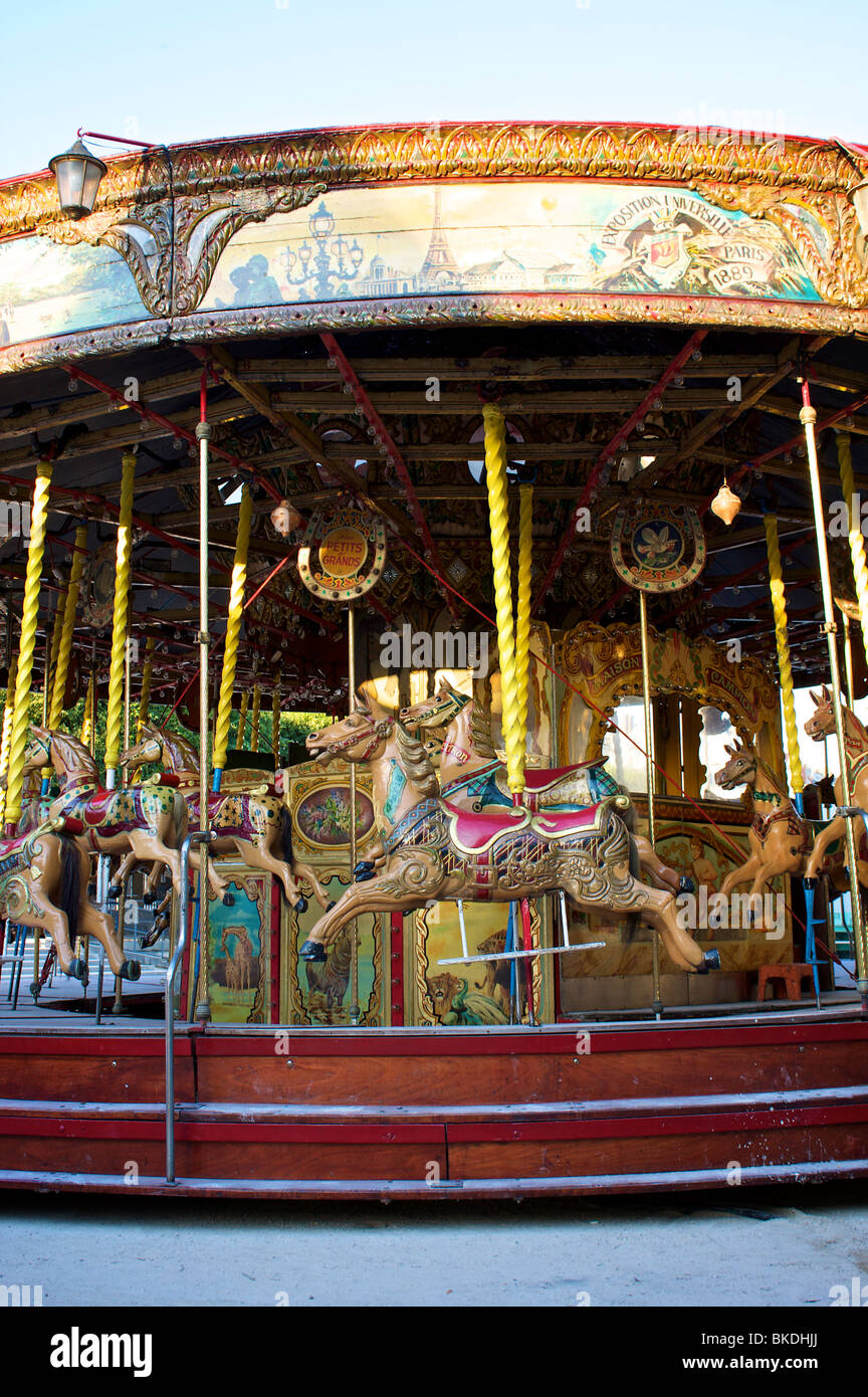 Children fairground carousel horses hi-res stock photography and images ...