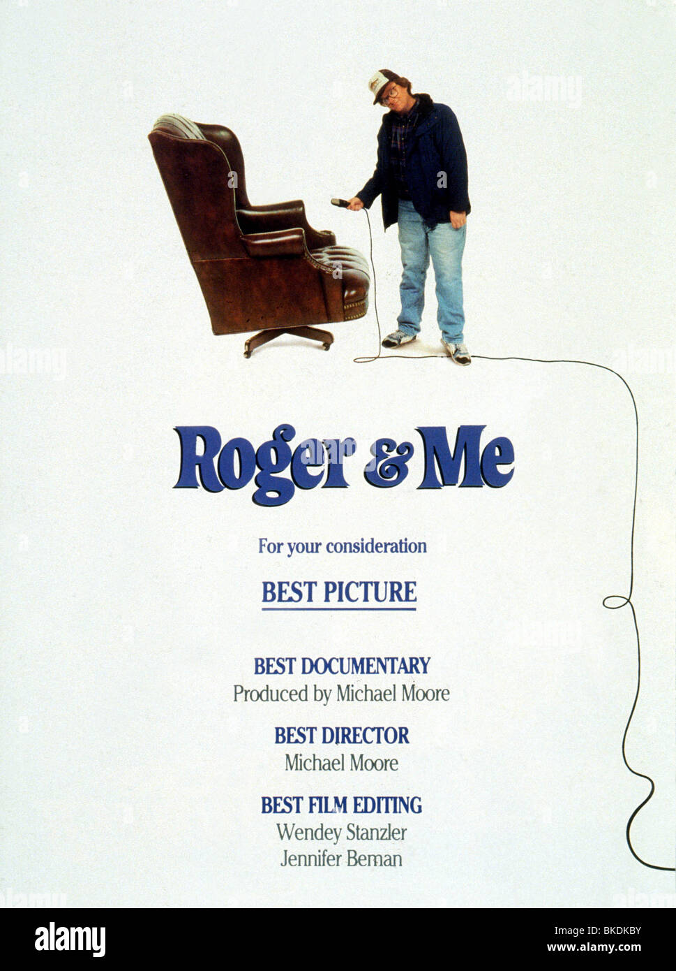 ROGER AND ME -1989 POSTER Stock Photo - Alamy