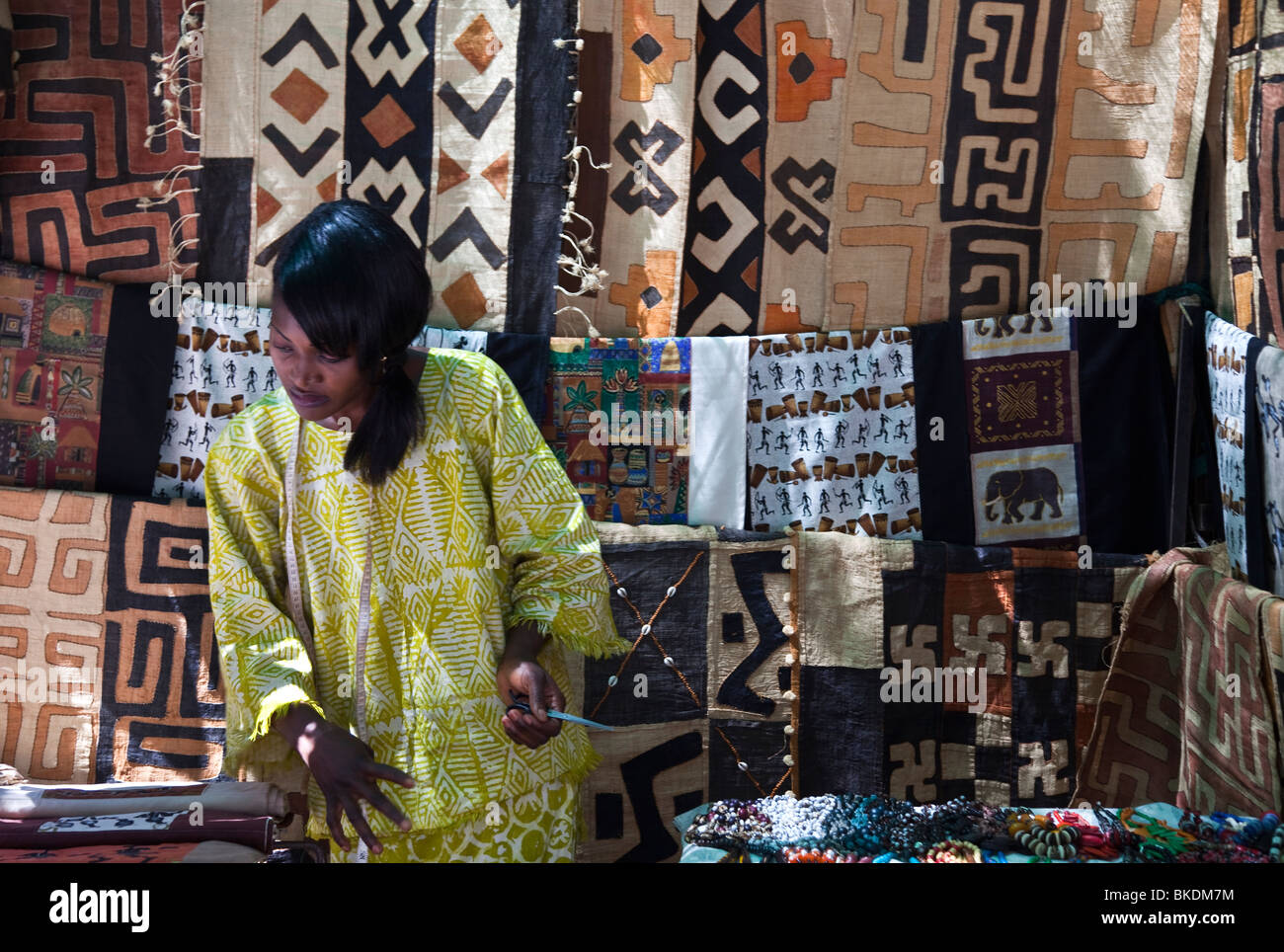 South Africa, Cape town, a craft stand in Green market square Stock ...