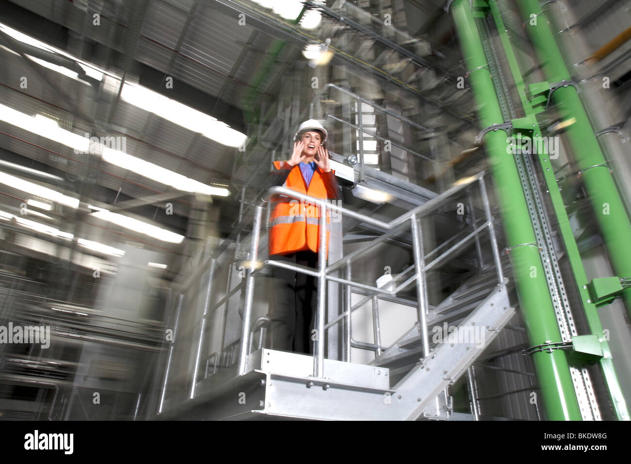 female factory manager Stock Photo - Alamy