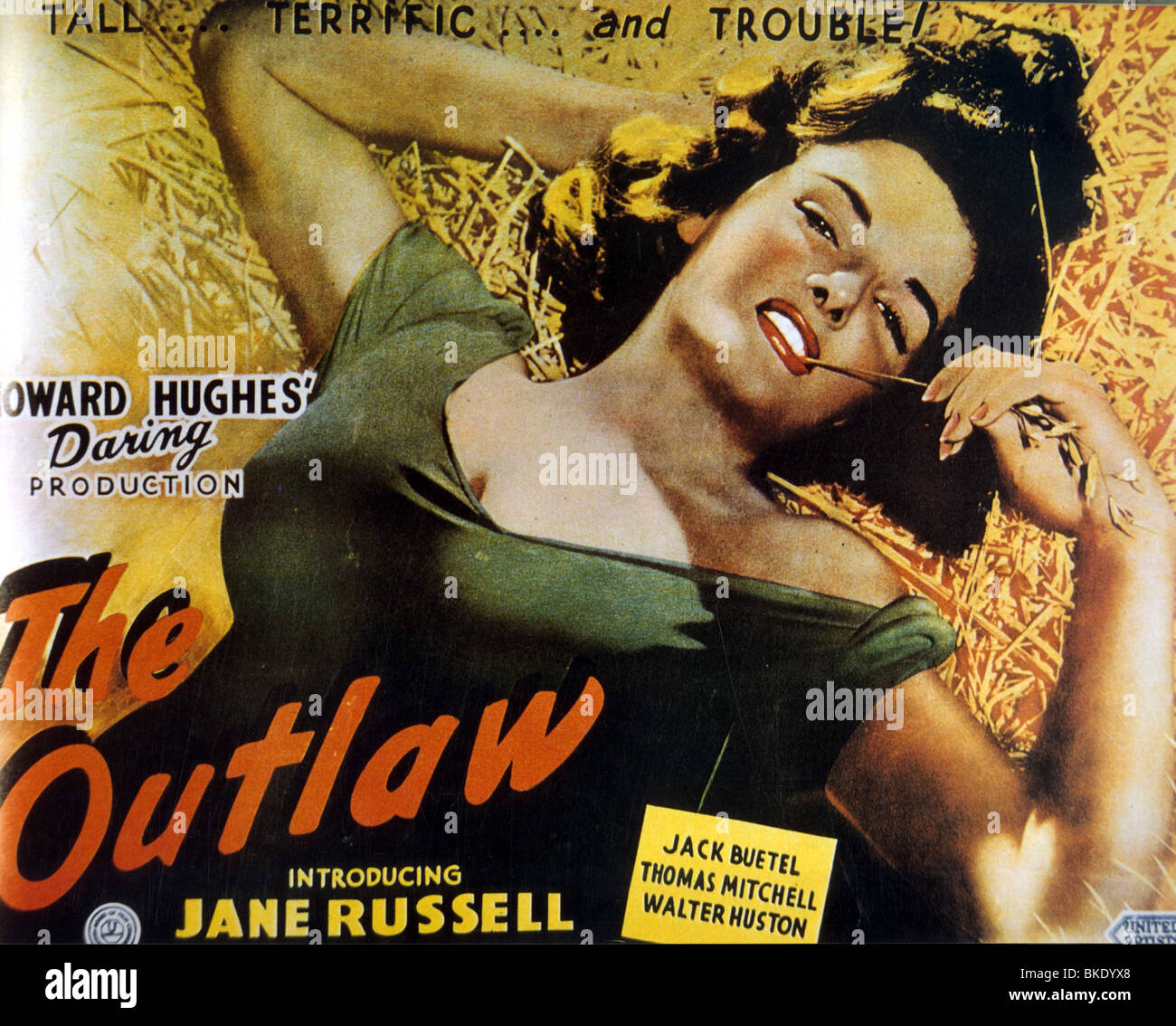 THE OUTLAW -1943 POSTER Stock Photo - Alamy