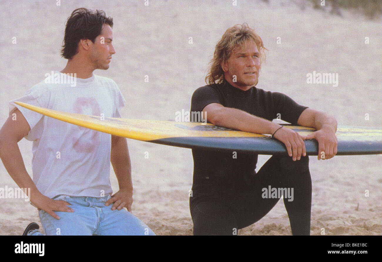 POINT BREAK (1991) KEANU REEVES, PATRICK SWAYZE PNB 001FOH Stock Photo ...