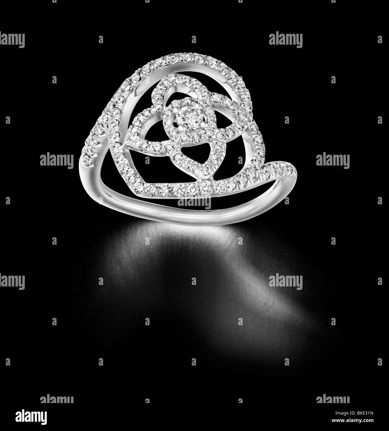 Flower design ring Stock Photo - Alamy