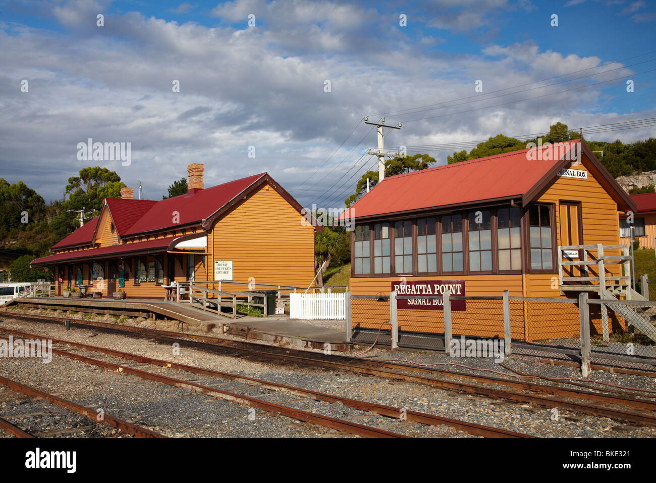 Railway Station, Regatta Point, Strahan, Western Tasmania, Australia ...