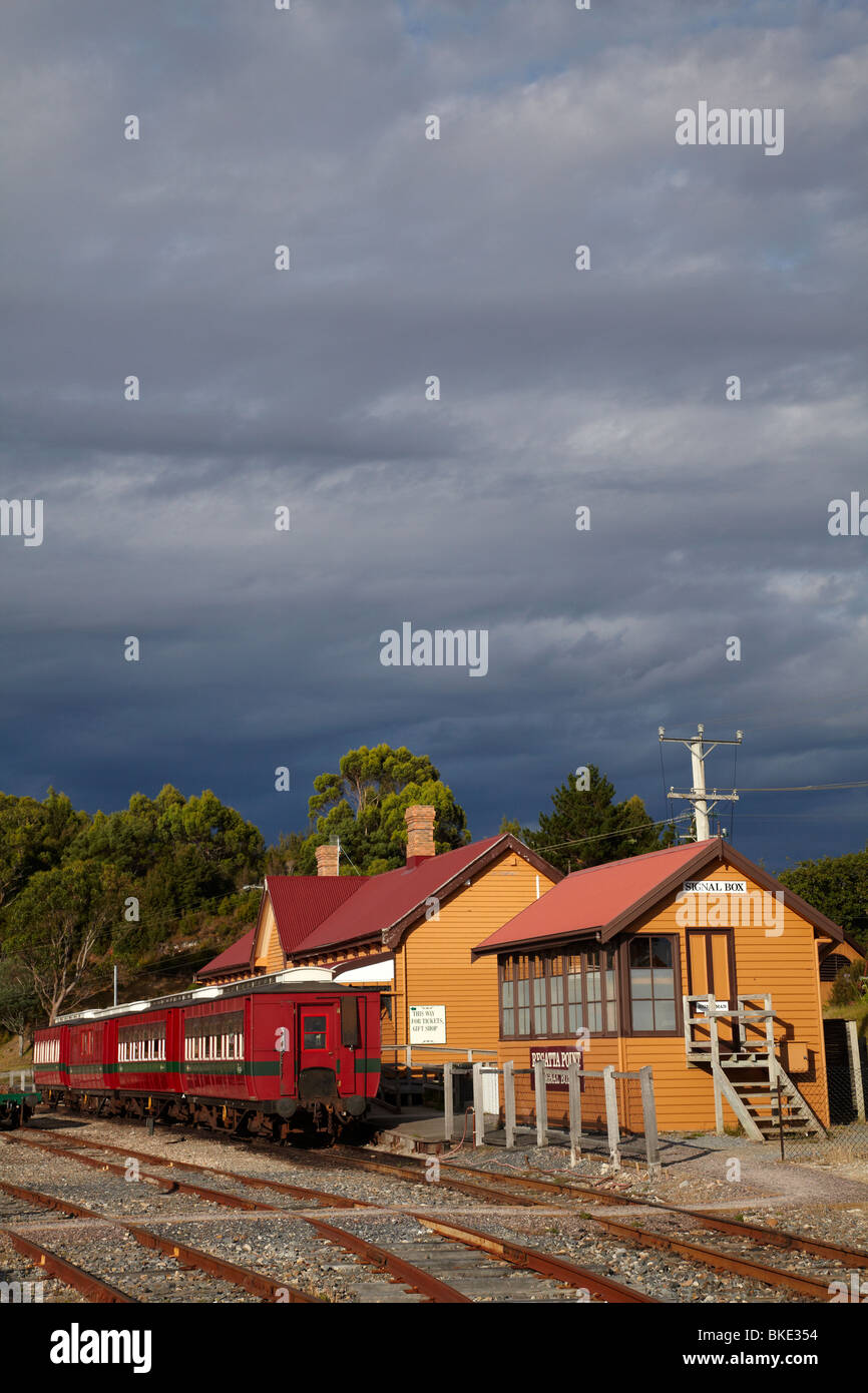 West Coast Wilderness Railway Train at Railway Station, Regatta Point ...