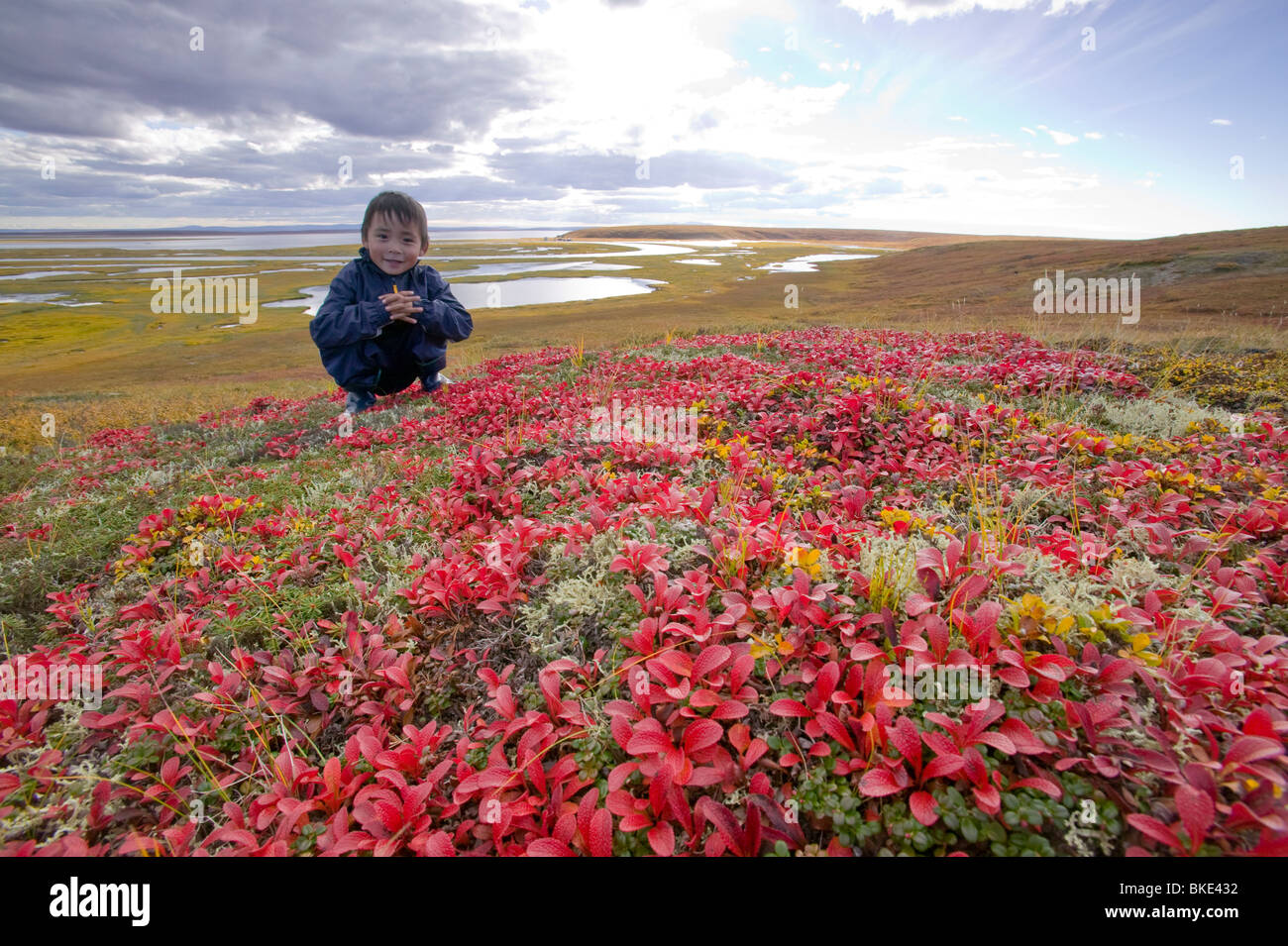 Inuit child on tundra mouth hi-res stock photography and images - Alamy