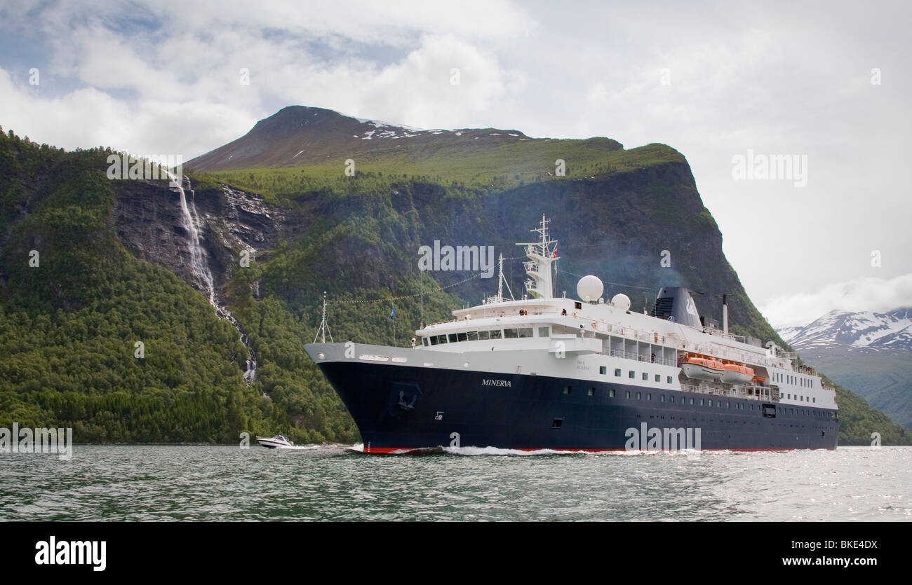 MV Minerva cruising the Norwegian Fjords Stock Photo - Alamy