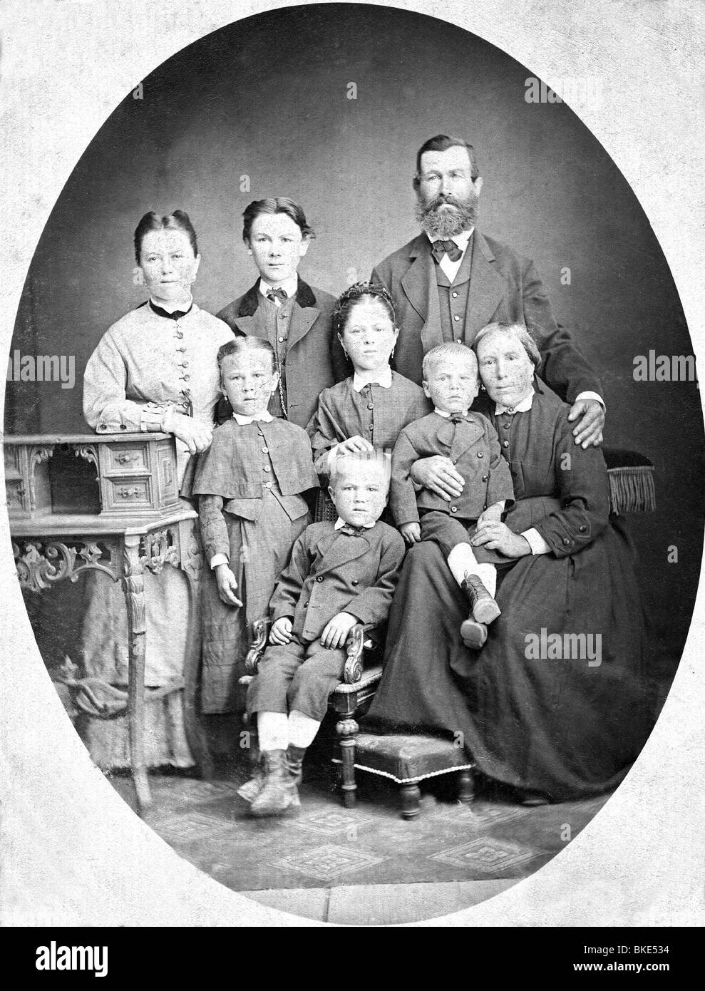 people, family, extended family, late 19th century, historic ...