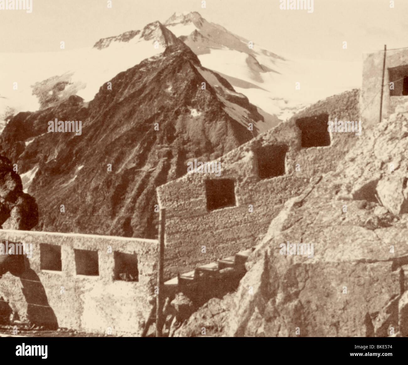 events, First World War / WWI, Italian Front, Austrian emplacement in ...