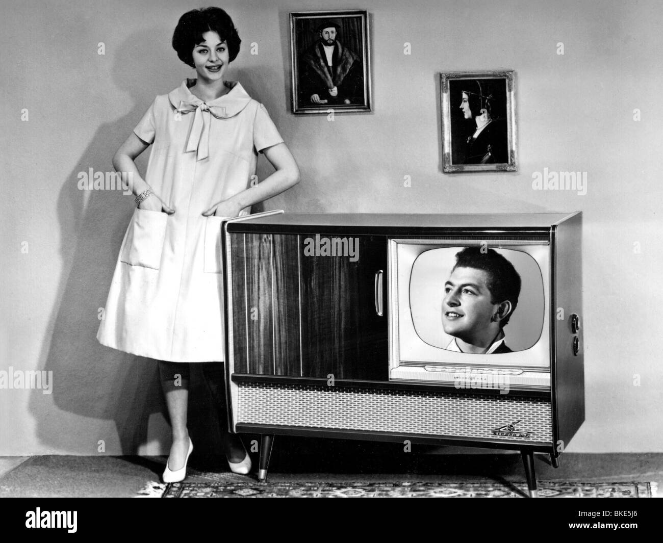 broadcast, television, Loewe Opta, 1950s Stock Photo - Alamy
