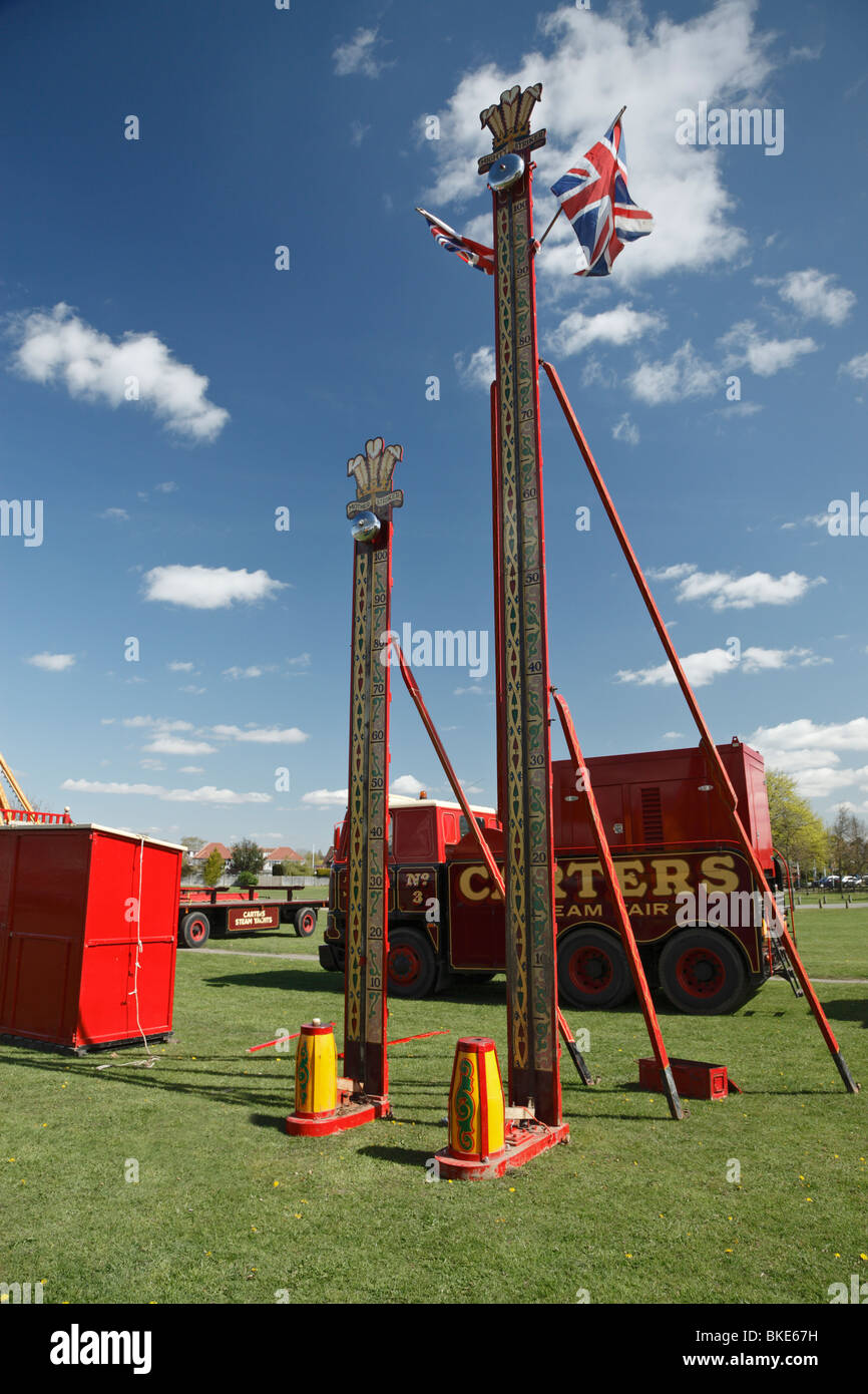Traditional fairground test strength machines hi-res stock photography ...