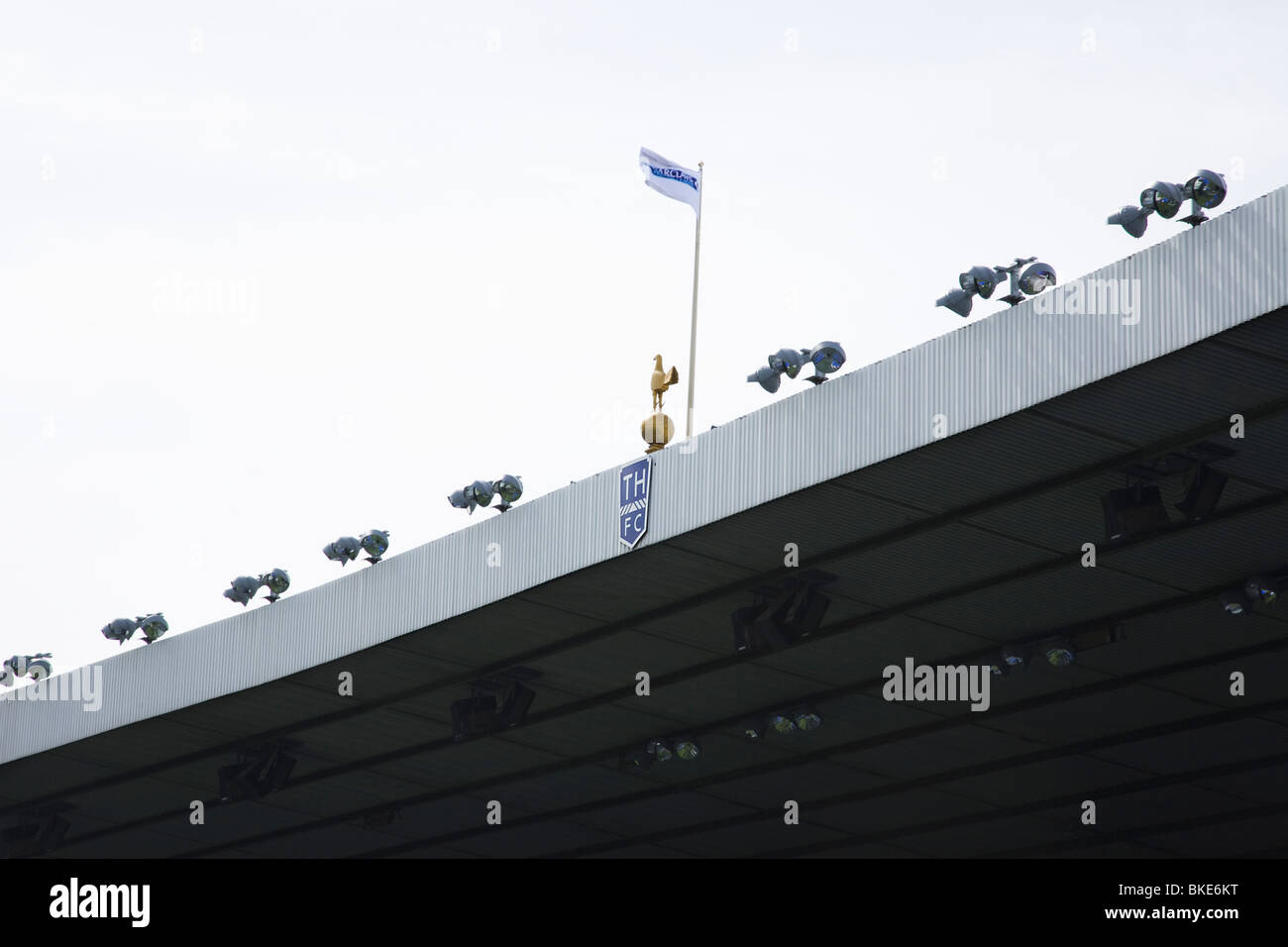 Tottenham hotspurs football stadium famous west stand with gold ...