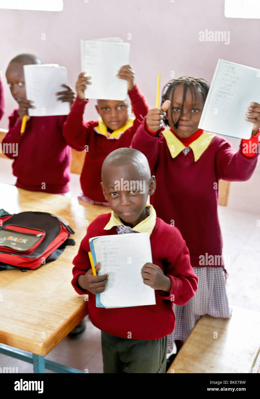 Kenyan students in school hi-res stock photography and images - Alamy