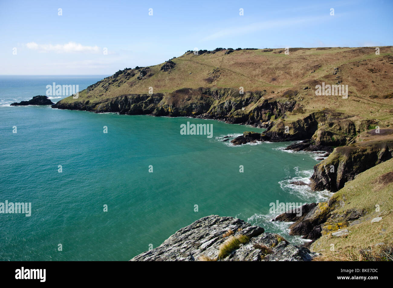 Starehole bay ,the south west coastal path looking towards Mew Stone ...