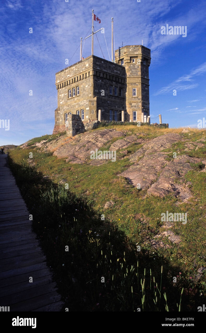 Cabot Tower, Signal Hill, St. John's, Newfoundland, Canada Stock Photo ...