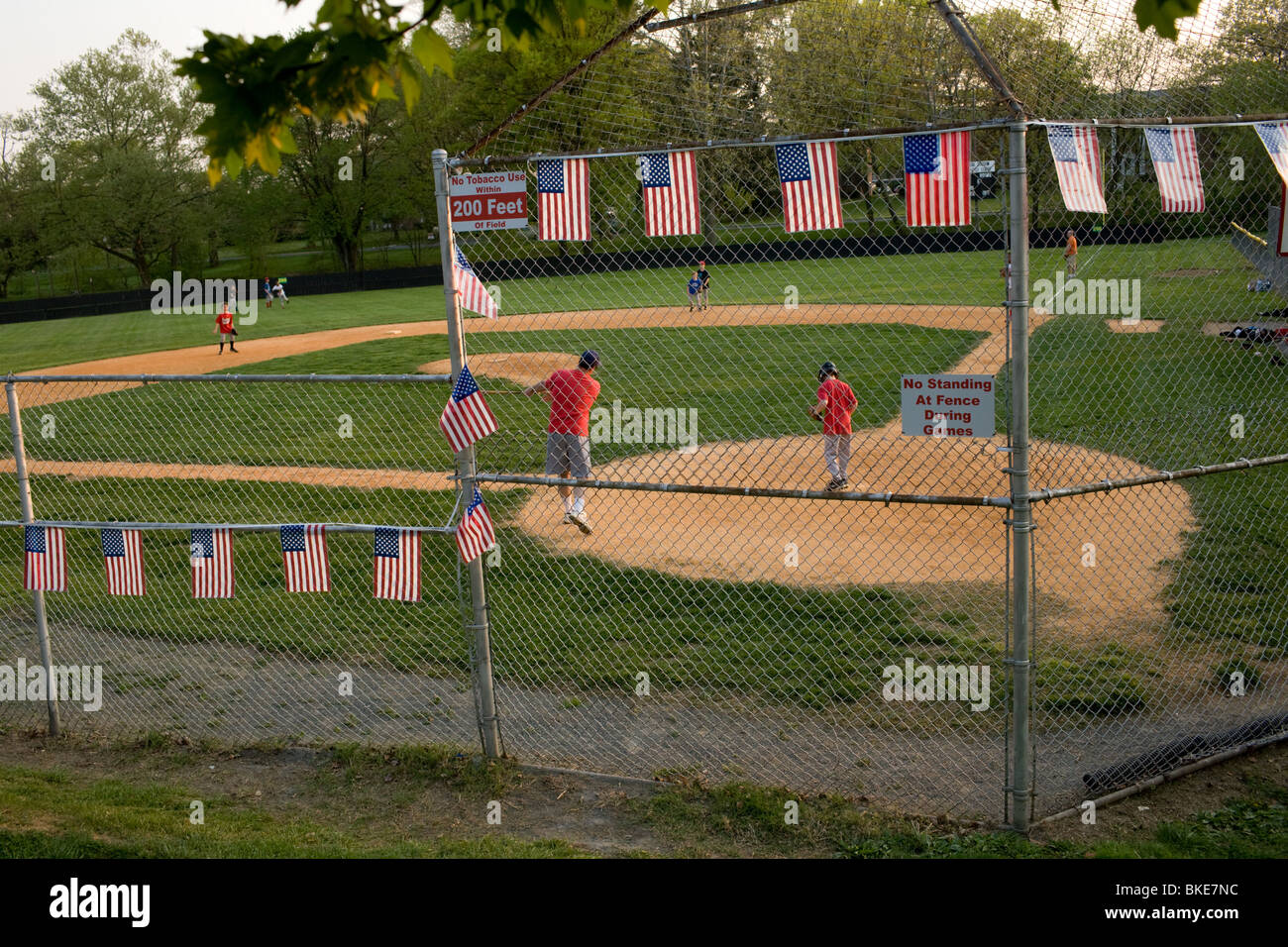 Little League practice, Frederick, Maryland Stock Photo - Alamy