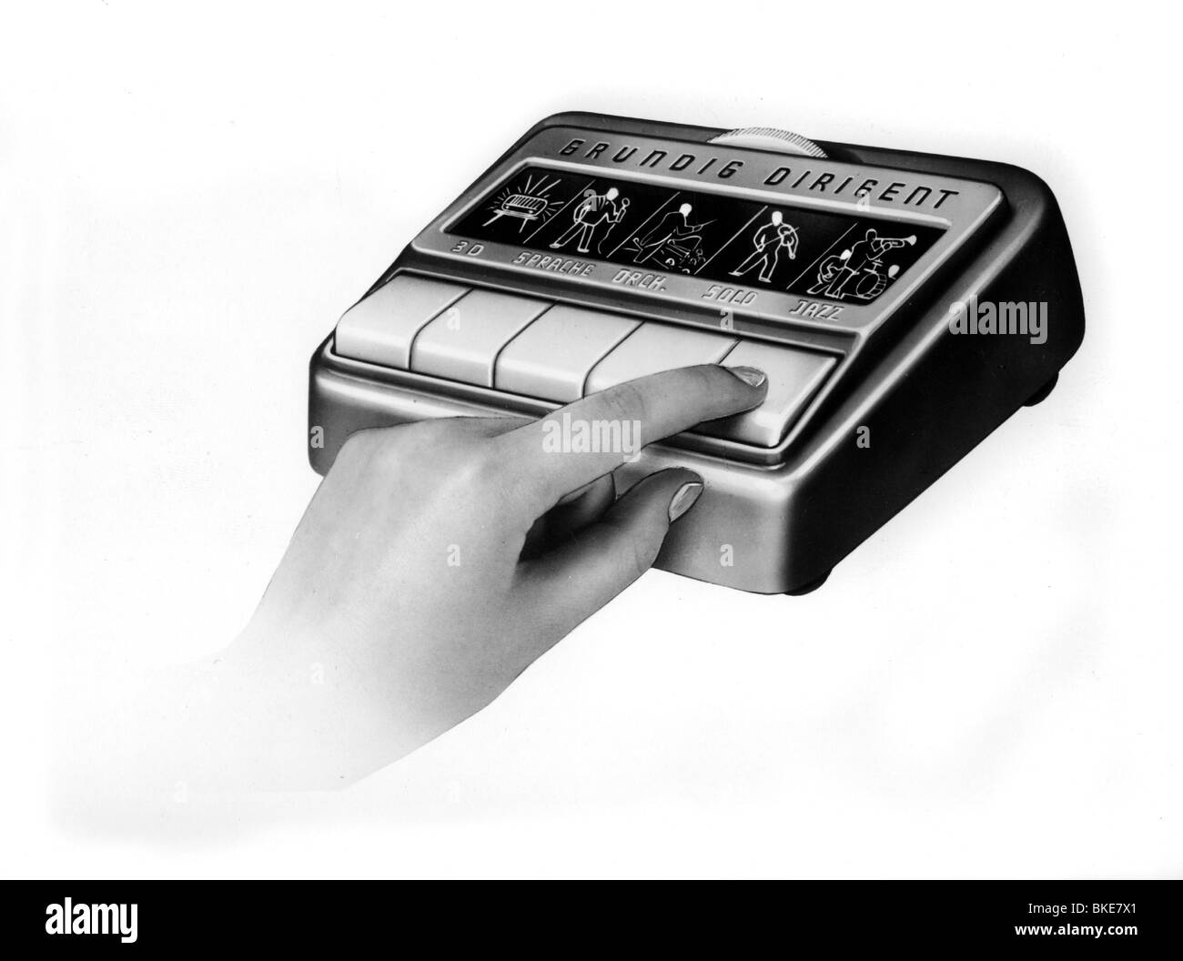 broadcast, television, TV remote control by Grundig Dirigent, 1950s ...