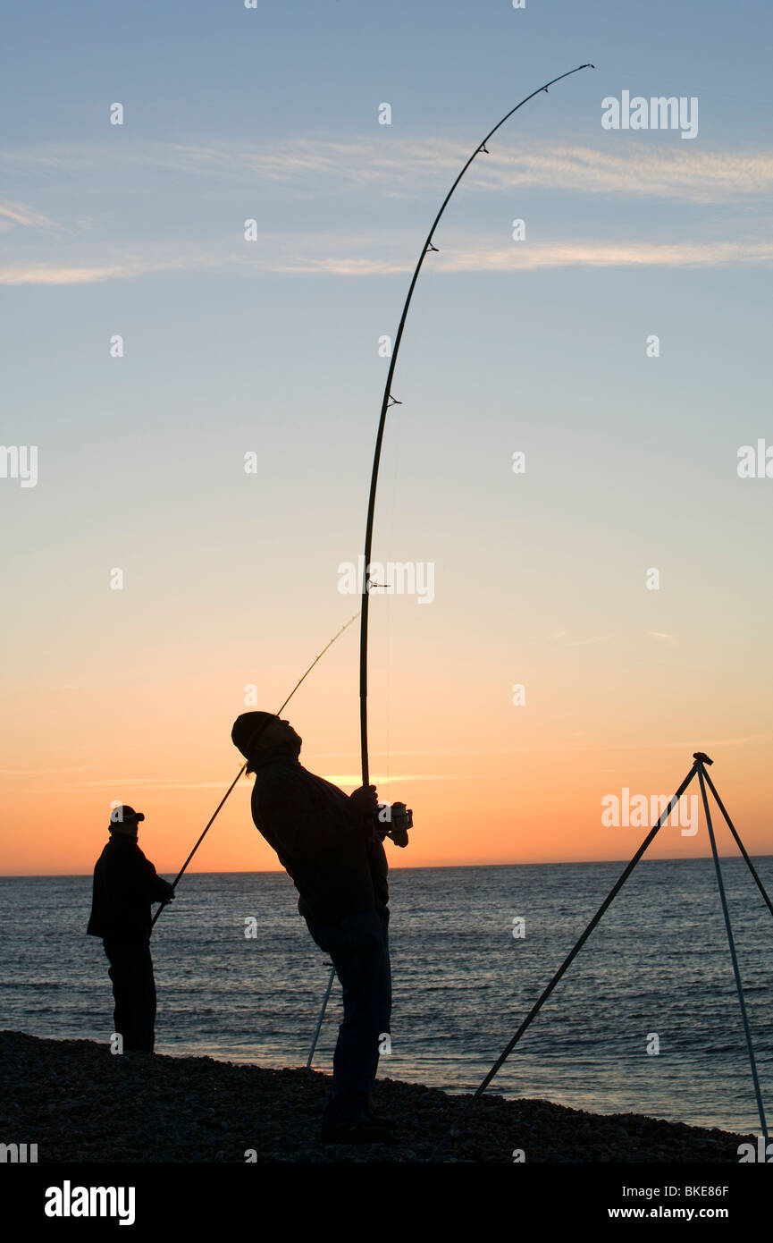 Sea fishing off Weybourne in Norfolk UK Stock Photo - Alamy