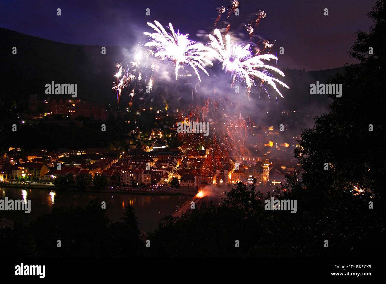 Heidelberg Germany Fireworks High Resolution Stock Photography and ...