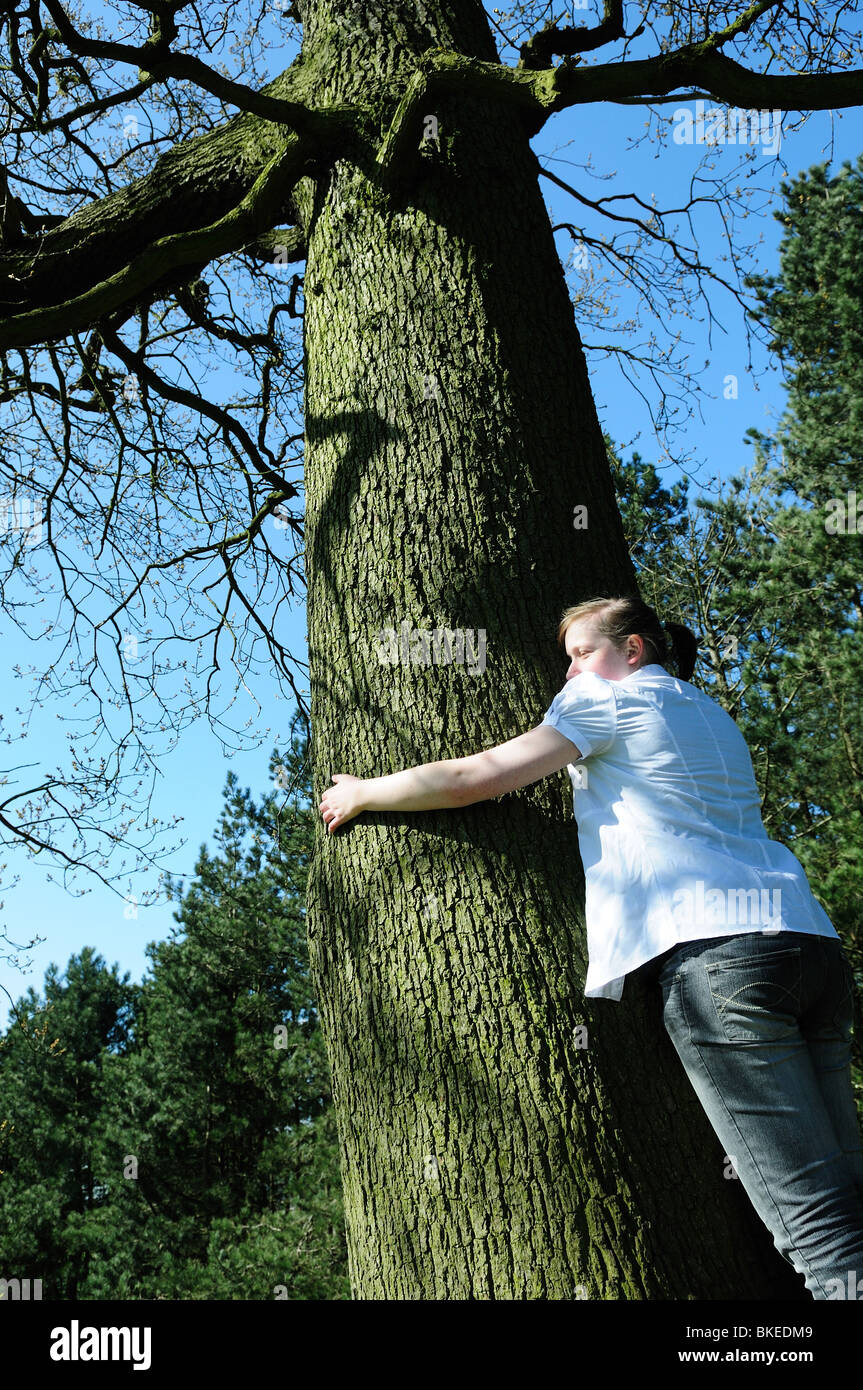 Tree Hugger Stock Photo - Alamy