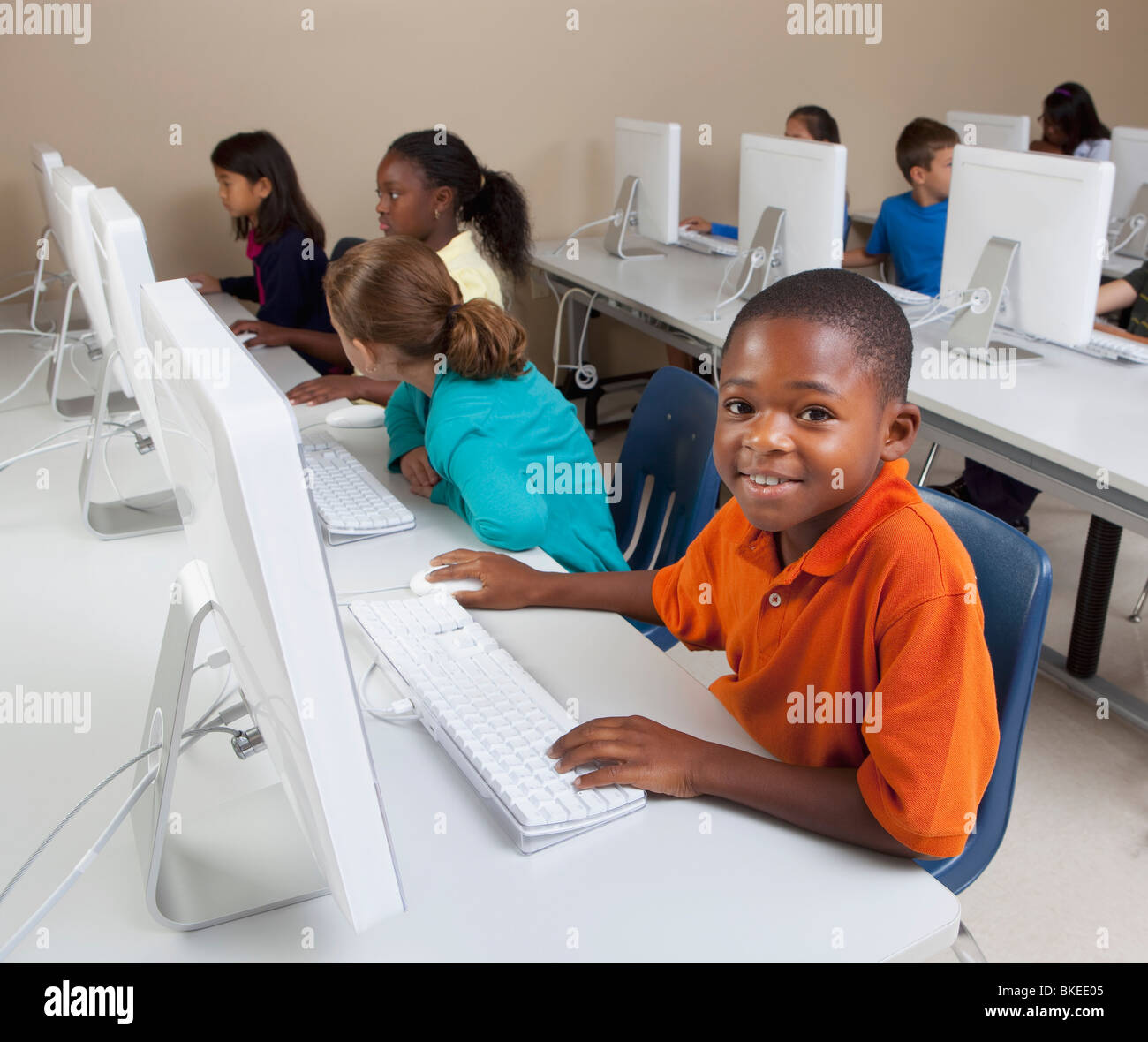 Child eight years classroom hi-res stock photography and images - Alamy