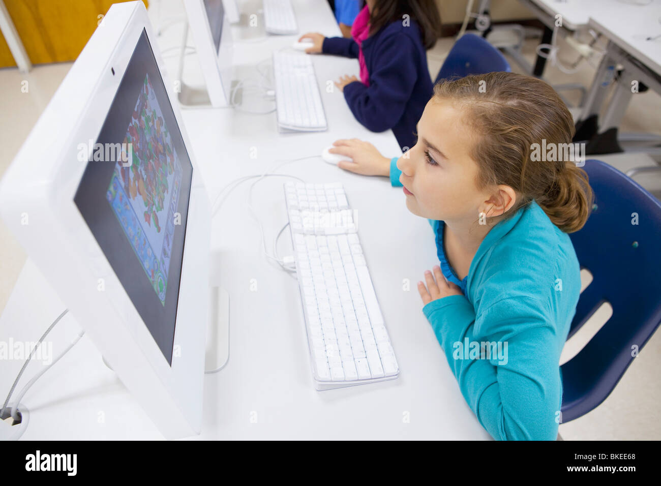 Students Working On Their Computers Stock Photo - Alamy