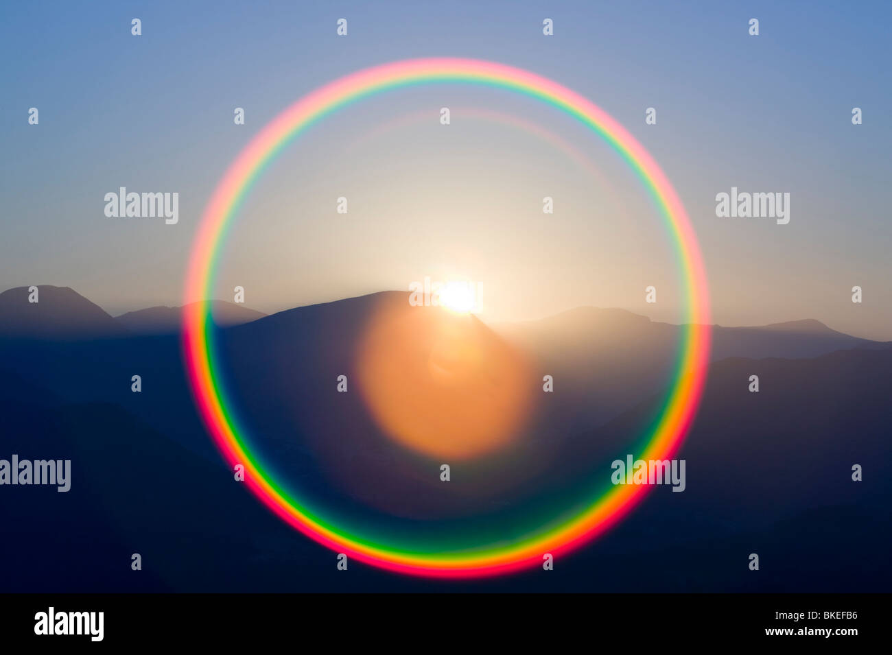 Circular rainbow hi-res stock photography and images - Alamy